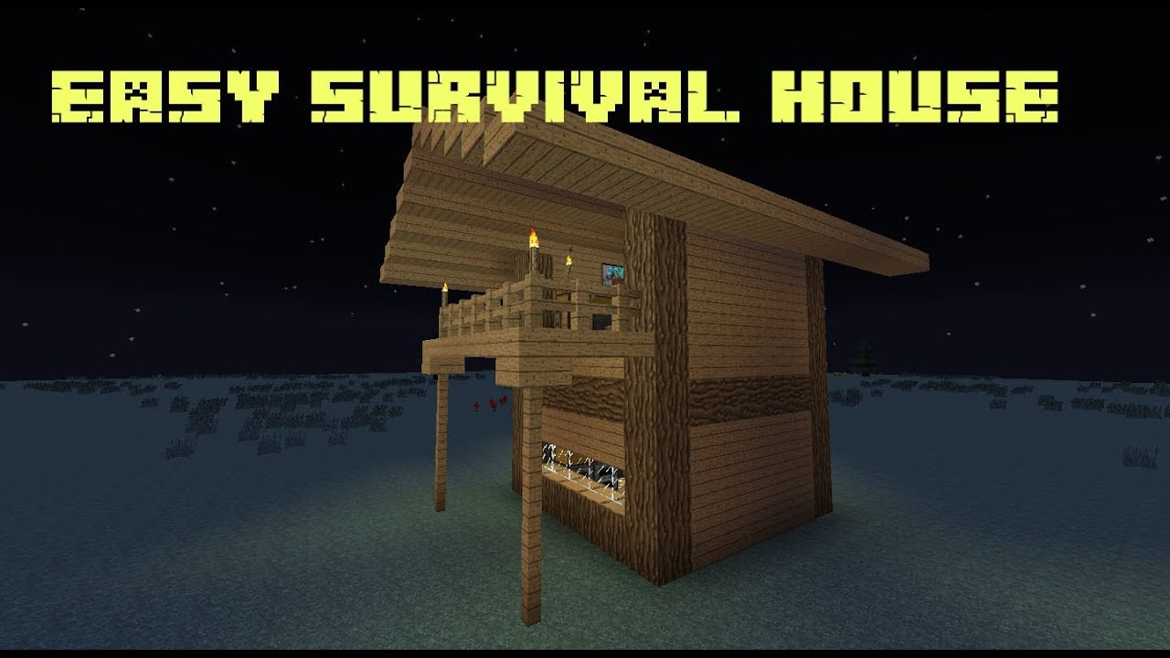 Minecraft: Survival House 7x7 (Quick and Easy!) - YouTube