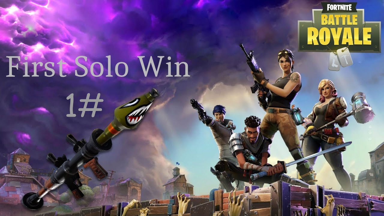 Fortnite First Solo win - YouTube