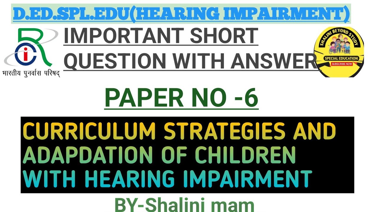 IMPORTANT SHORT QUESTION||PAPER NO -6||CURRICULUM STRATEGIES.....📚🥰 ...