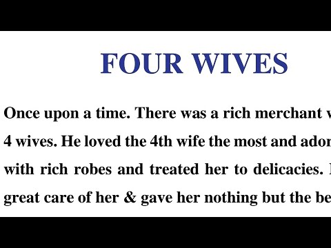 Four Wives | 4 Wives | Improve Your English Through Stories | English ...