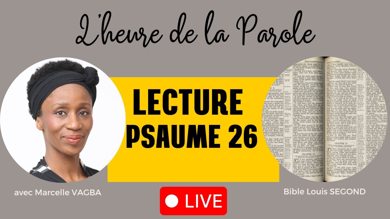 LECTURE DU PSAUME 26/ Marcelle VAGBA - YouTube