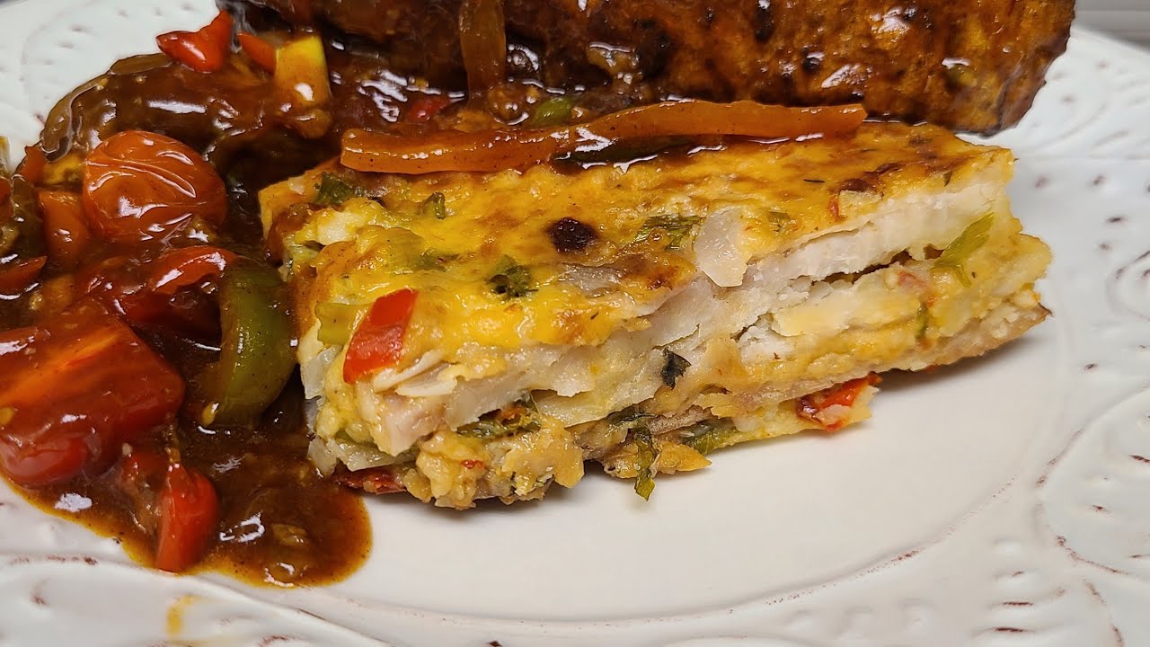 Dasheen Augratin / Dasheen Pie / Scalloped Dasheen ( VEGAN Option ...