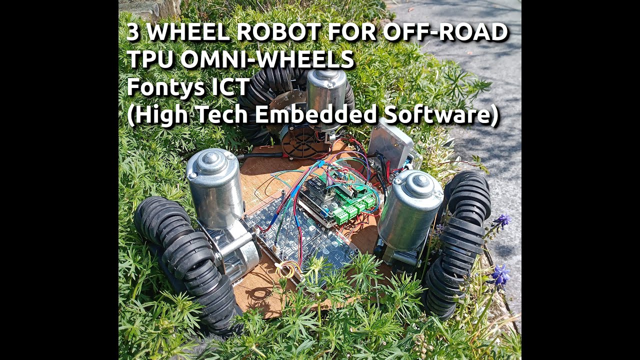 Holonomic Robot, 3 omni wheels, RC control, Raspberry Pi Pico, first ...