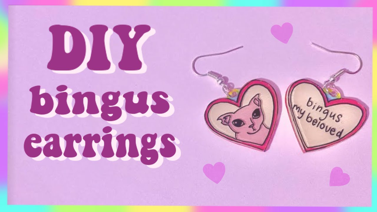 HOW TO MAKE BINGUS EARRINGS 🌈 - YouTube