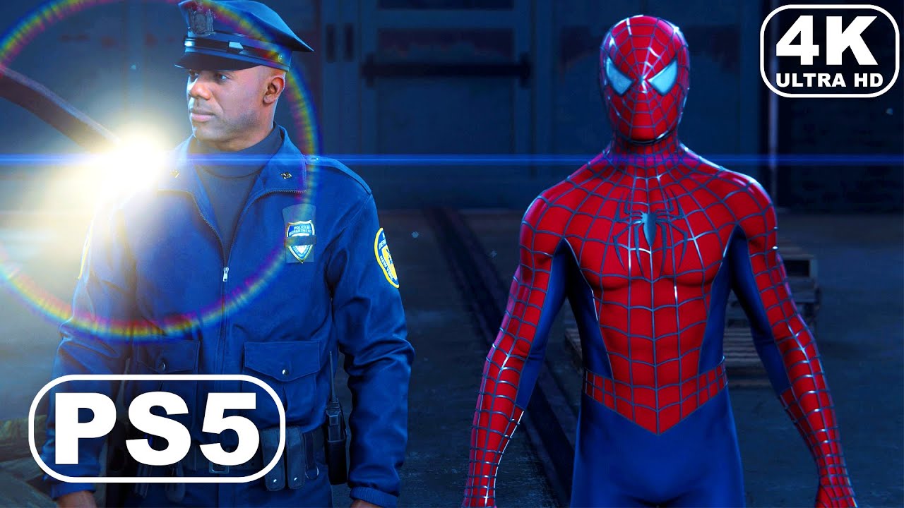 Spider-Man Remastered PS5 - Spider-Man & Officer Davis investigate the ...