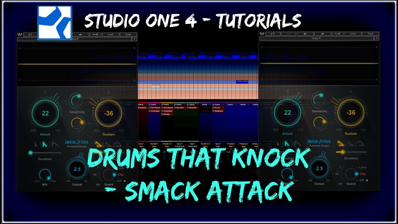 Studio One 4 | Waves Smack Attack & Sampled Drums | Impact XT 💯 - YouTube
