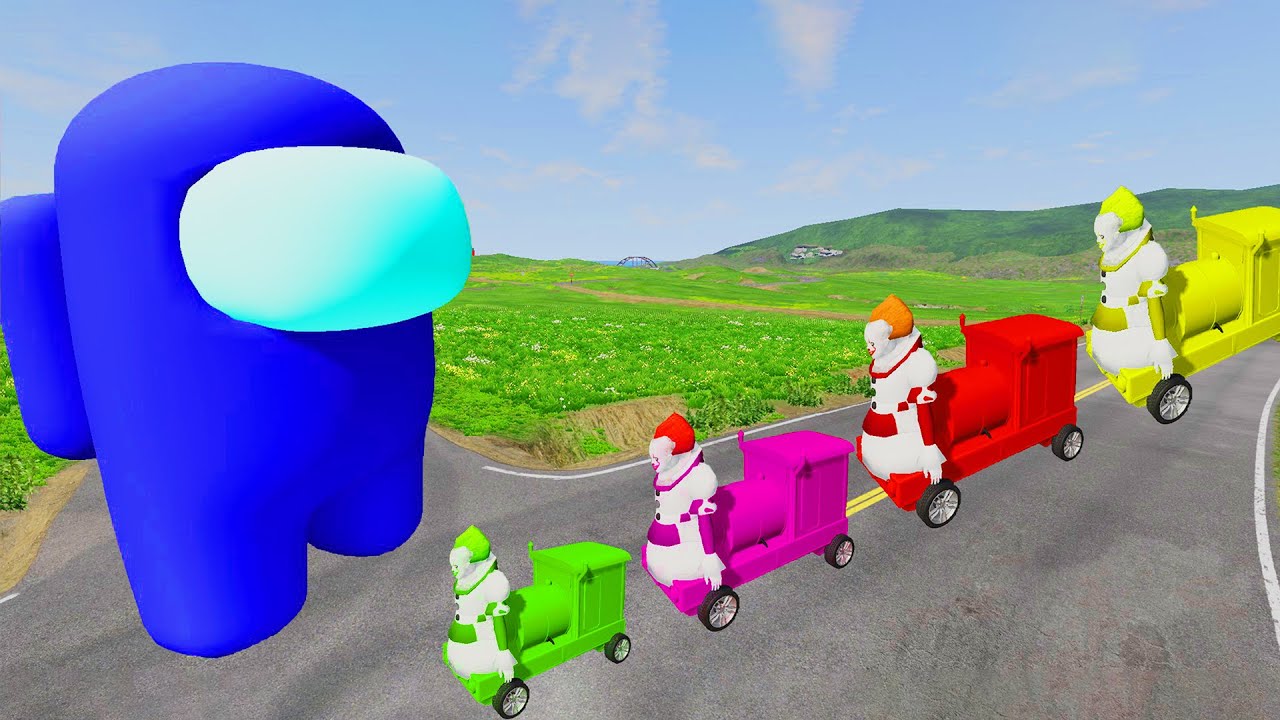 Big & Small Choo Choo Saw vs SLIDE GIANT OF DANGEROUS - YouTube
