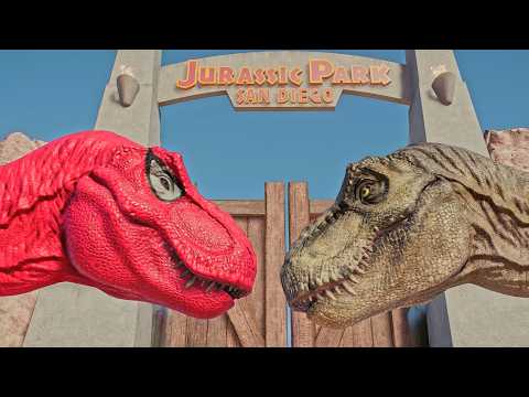 Spider-Man T-Rex Vs Rexy – Jurassic World's Queen Faces a Super-Powered T-Rex! | JWE2