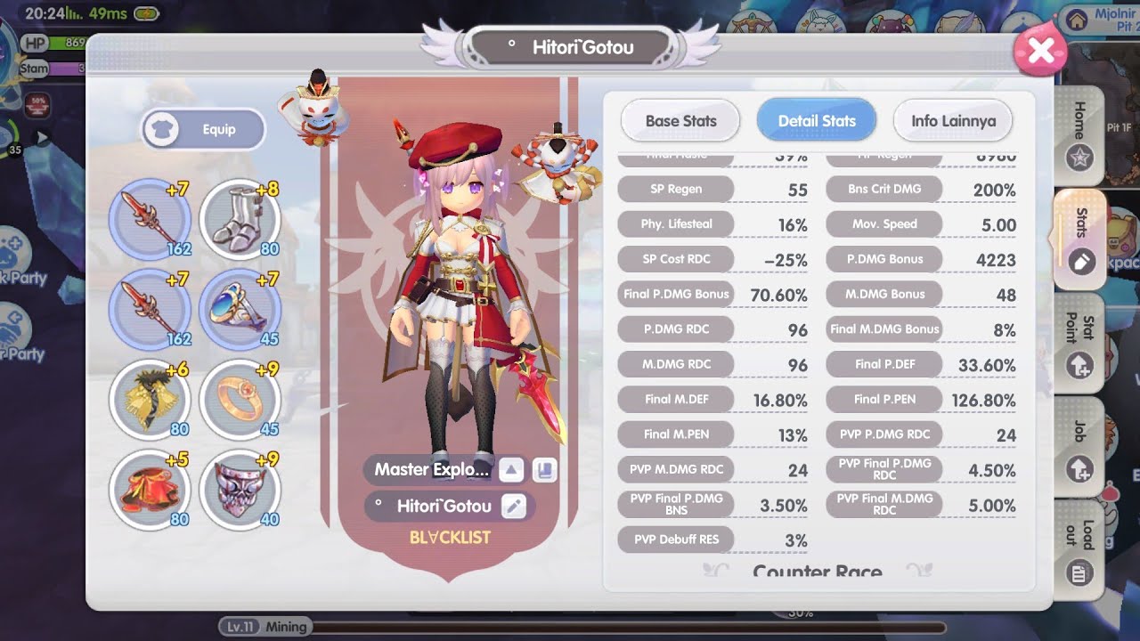 BUILD RUNE KNIGHT 2 HAND SPEAR F2P [ EASY GRINDING NEREID MONSTER ...