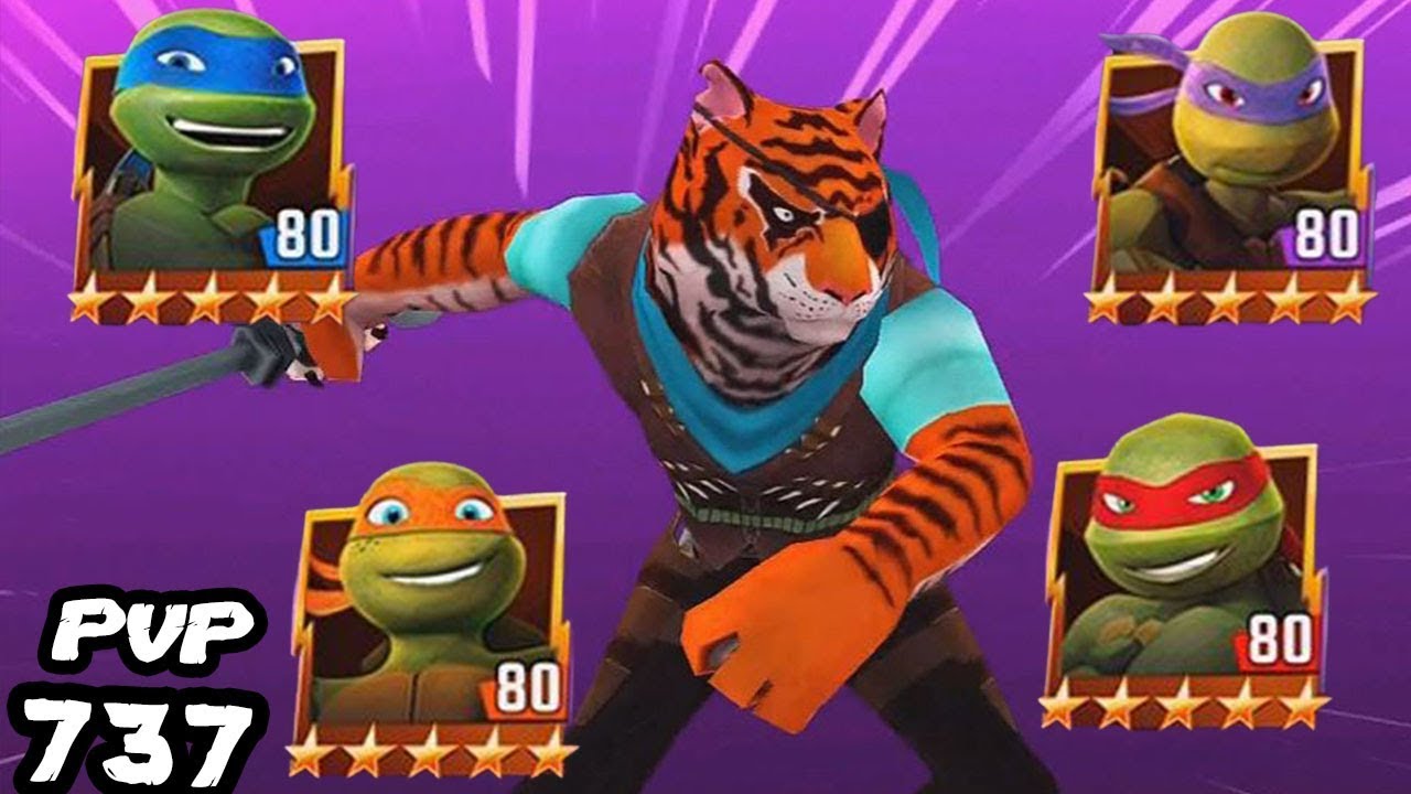 TMNT Legends PVP 737 (Leonardo, Raphael, Donatello, Mikey, Tiger Claw ...