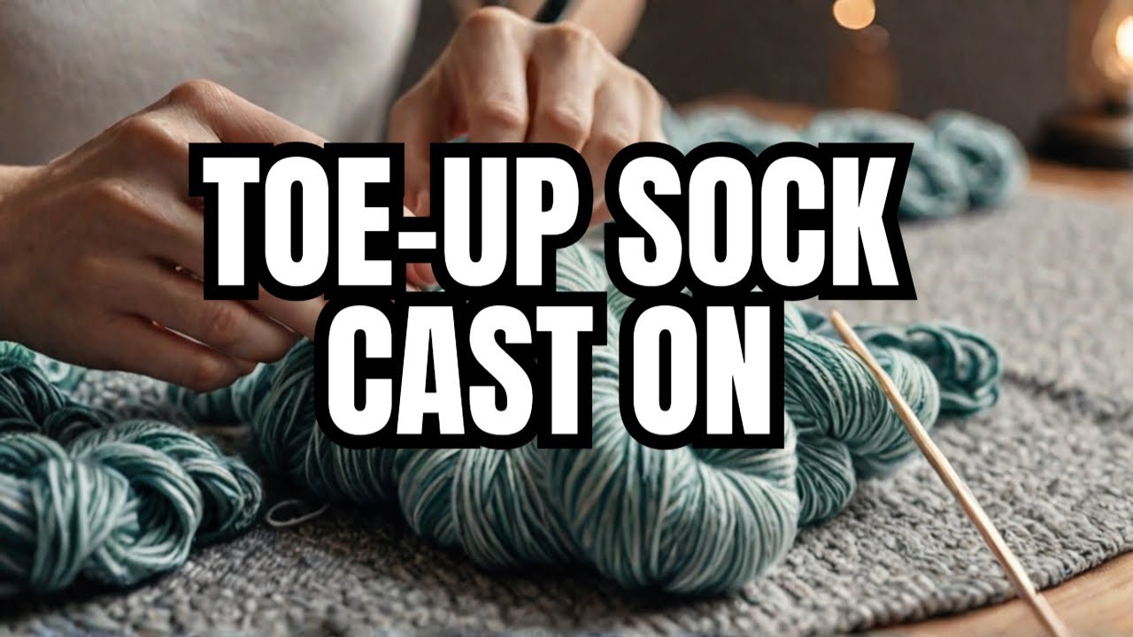 Achieve Beautifully Knit Socks Toe Up - Part 1 - Casting On - YouTube