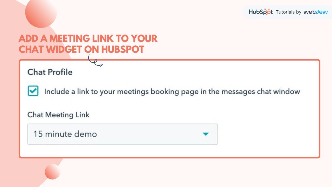 How to add a meeting link to your chat widget. - YouTube