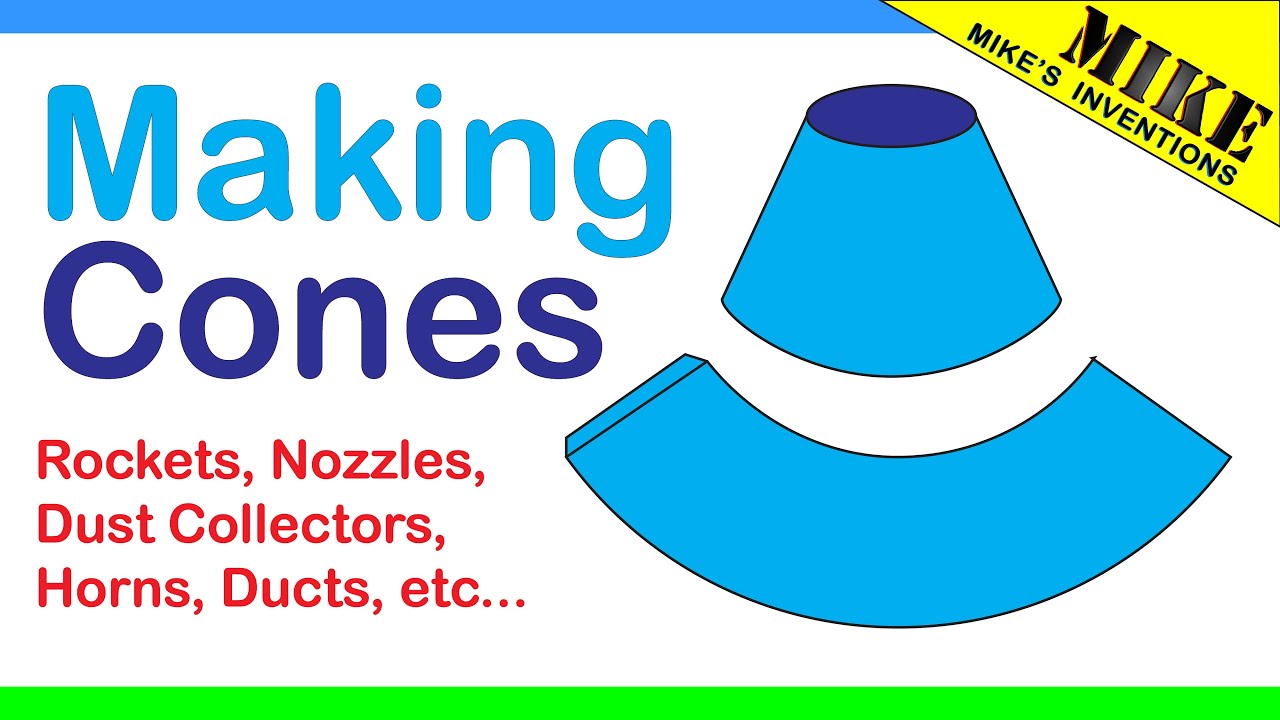 Making Cone Shapes Mikes Inventions YouTube Making Cone Shapes Mikes Inventions YouTube