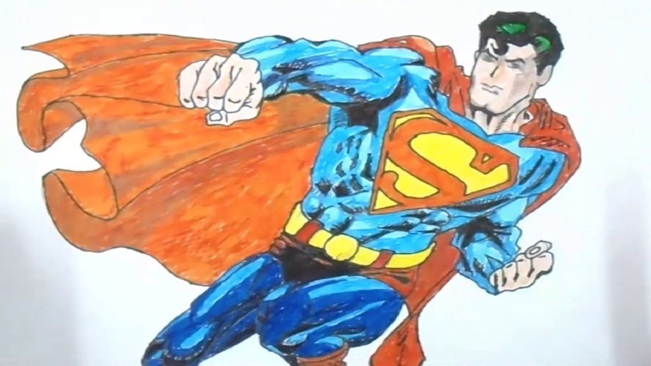How to draw Superman - YouTube