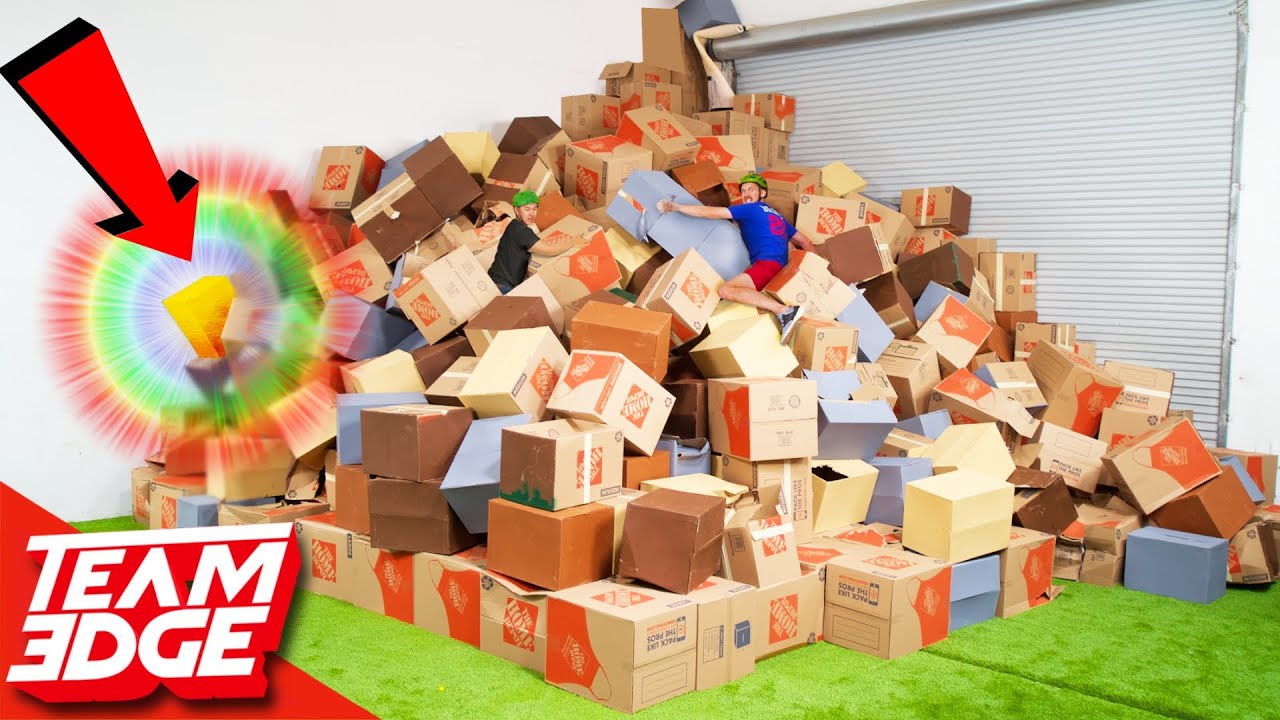 Find the Prize in the Pile of 1,000 Boxes!! - YouTube