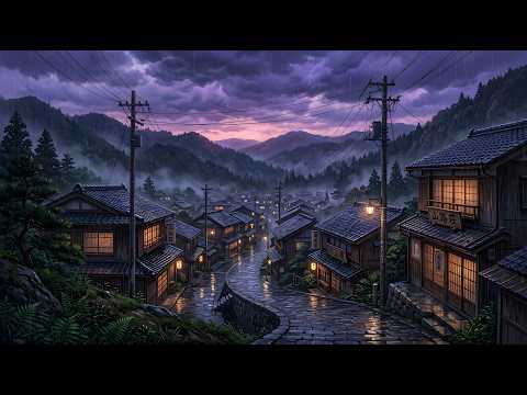 Lofi Hip Hop Beats 🌸 Quiet Japanese Nights & Retro Rainy Town Memories 🌆