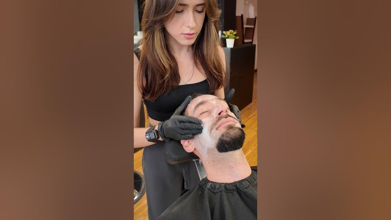 💈Shave with never-ending EXTRAS! #asmr #relax #barbershop #barber #razor #mask #beard #relaxing ...