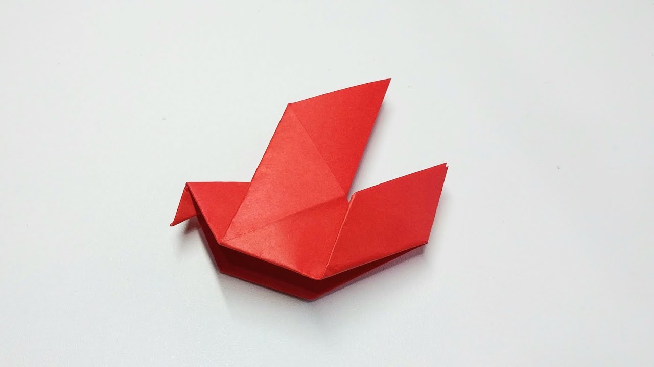 How to make Bird Origami Easy step by step | Easy Origami Bird Tutorial ...