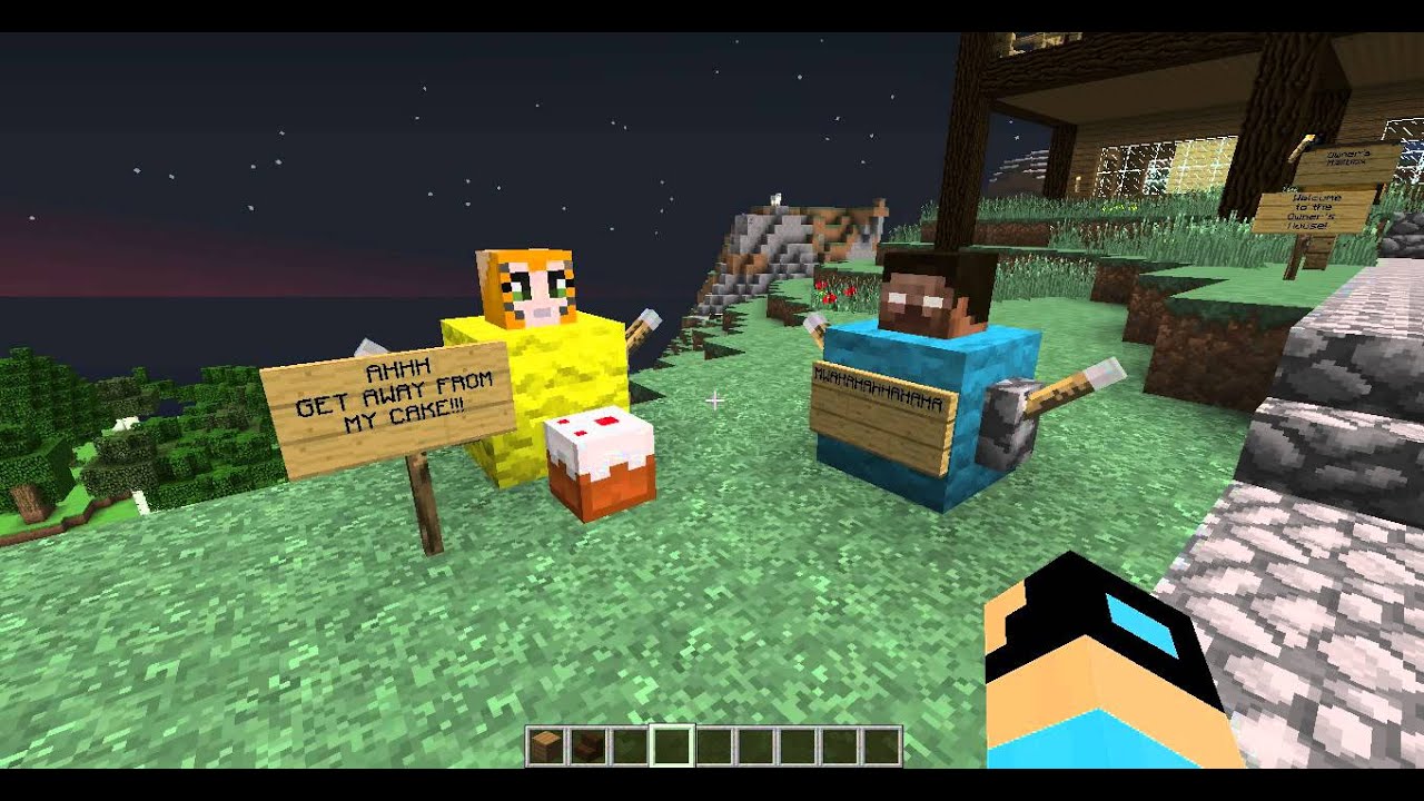 Stampy's Cake vs. Herobrine! - YouTube