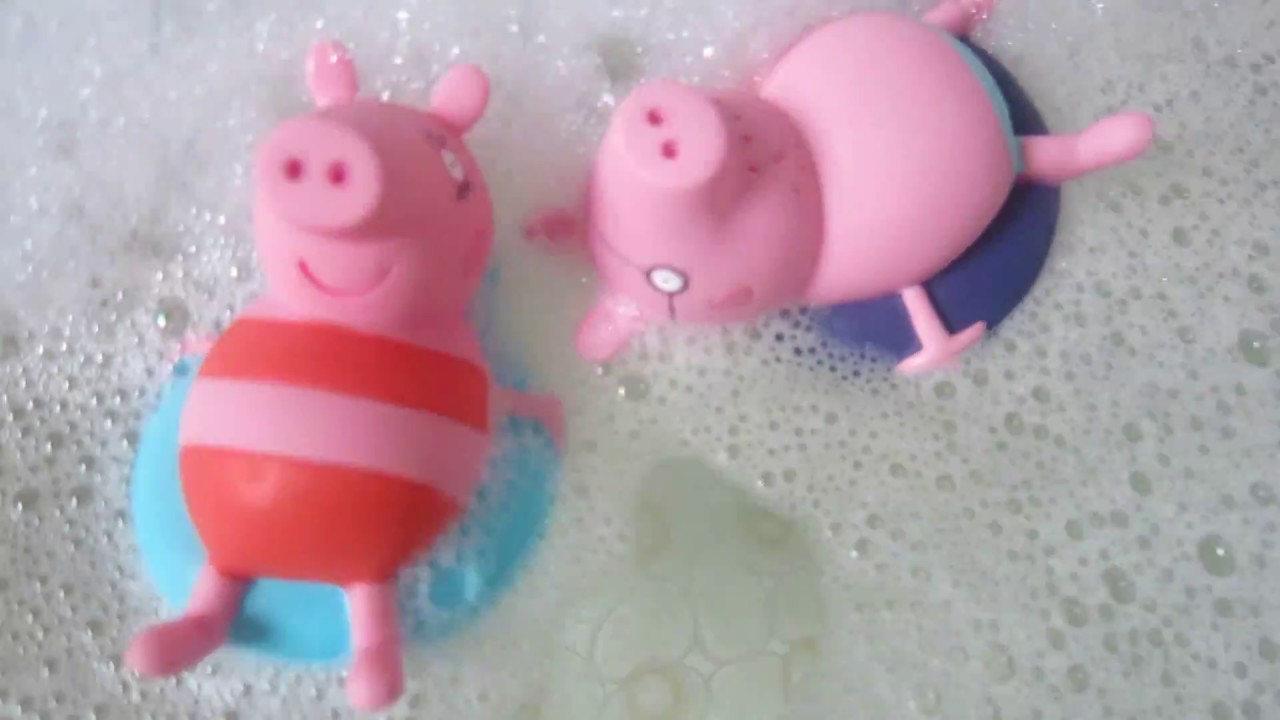 PEPPA PIG BATH TIME FIGURES - YouTube