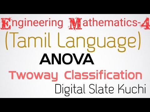 ANOVA//TwoWay Classification//RBD//Digital Slate Kuchi//Engg.Math4//In ...