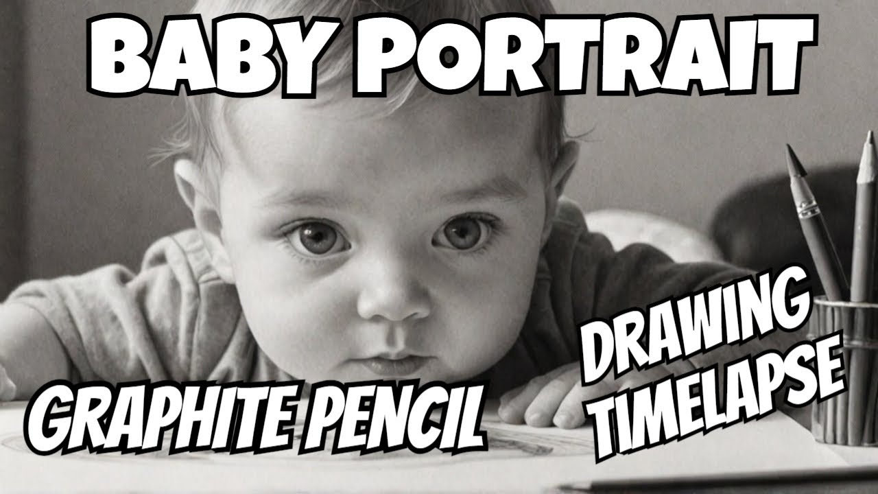 Graphite Baby Portrait Time Lapse Full - YouTube