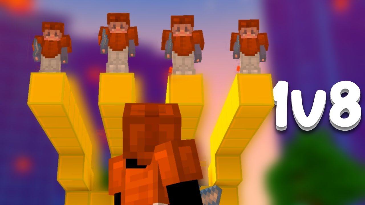 INSANE 1v8 CLUTCHES | Hypixel Bedwars - YouTube