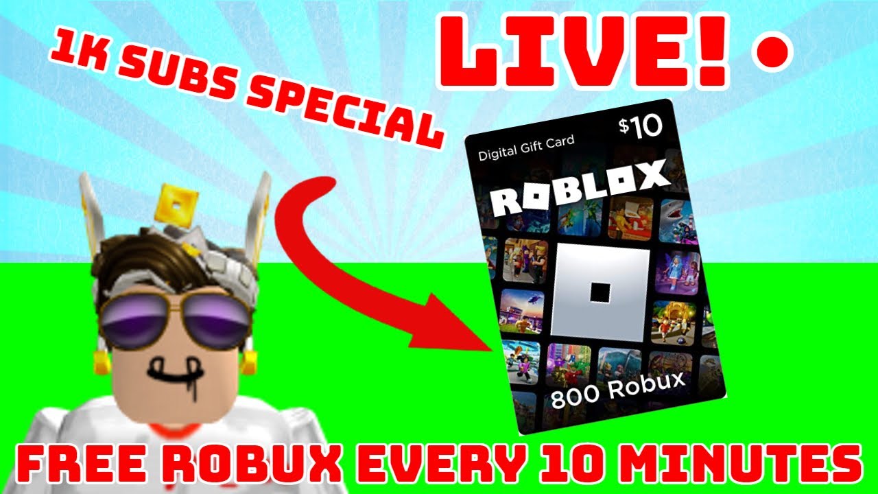 Robux Giveaway [1k Sub Special] - YouTube
