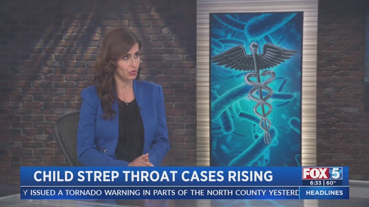 Child Strep Throat Cases Rising - YouTube