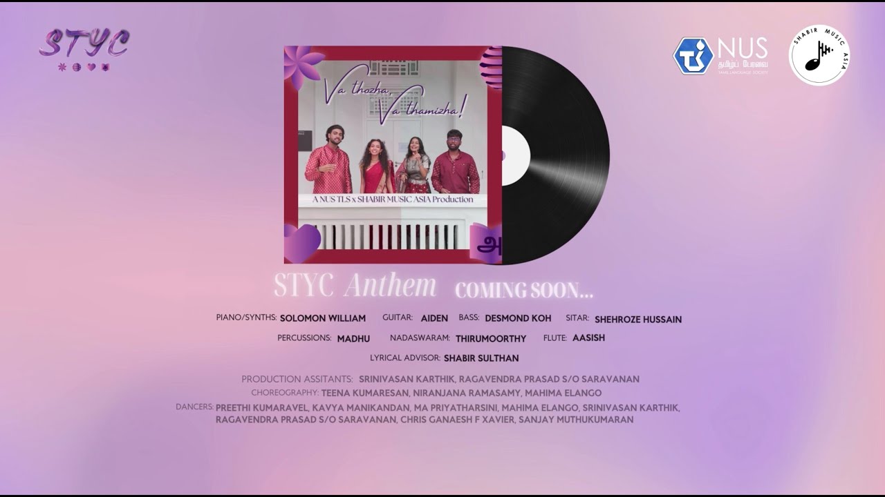 Va Thozha Va Tamizha (Making Video) | Shabir Music Asia | NUS TLS ...