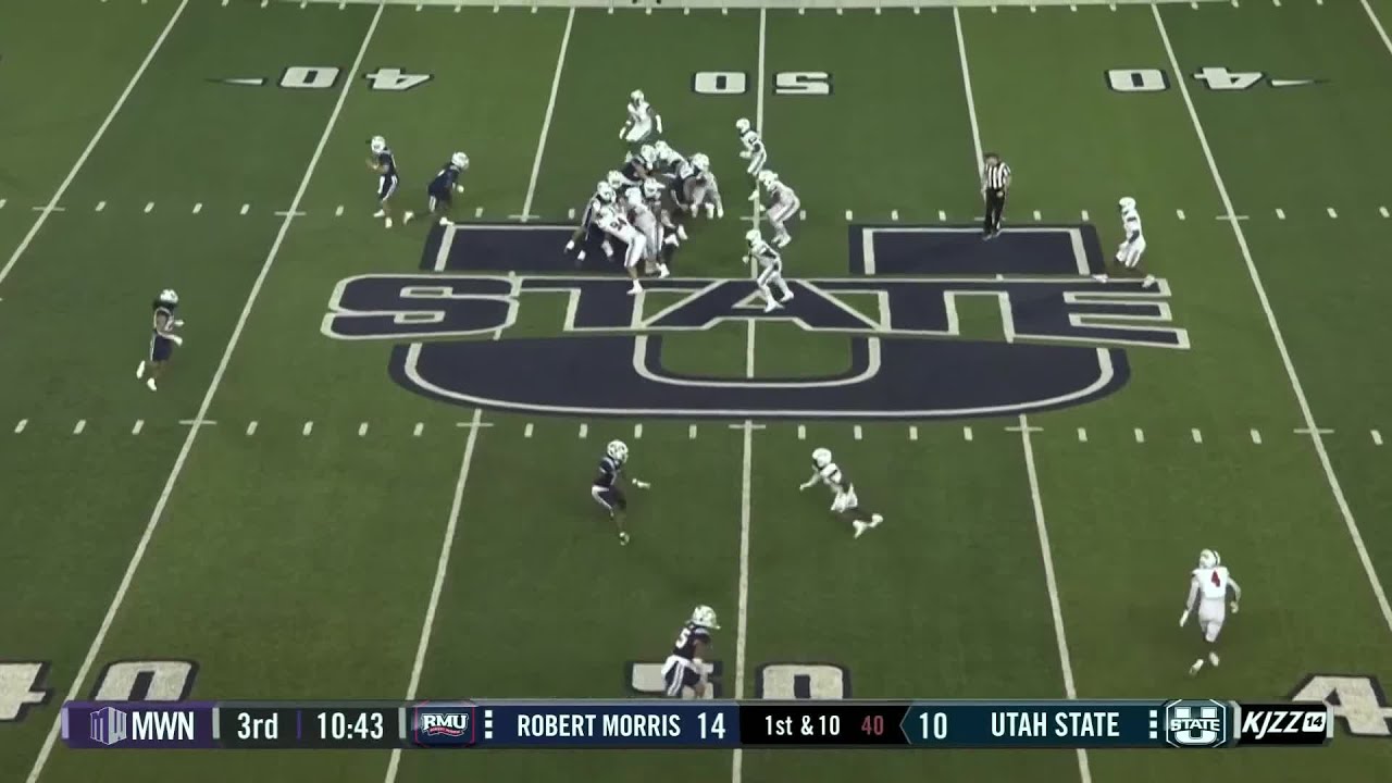 HIGHLIGHTS: Robert Morris at Utah State Football 8/31/24 - YouTube