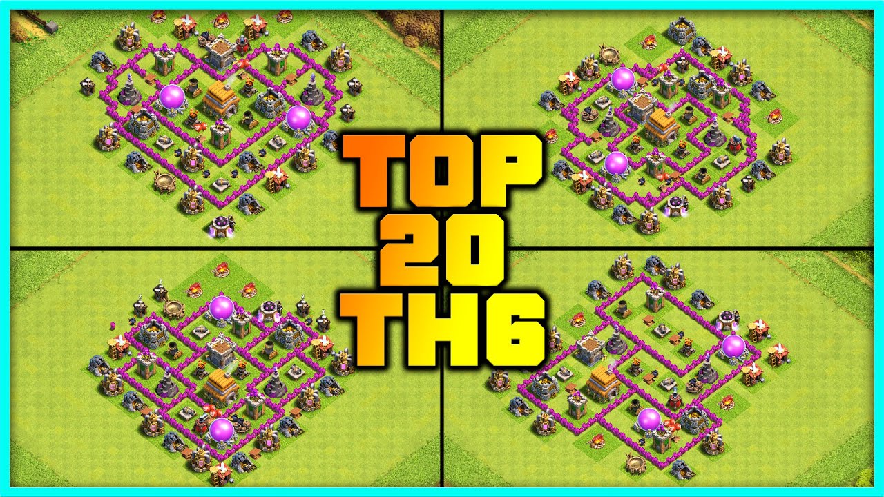 New Best Th6 base link War/Trophy Base (Top20) With Link in Clash of ...