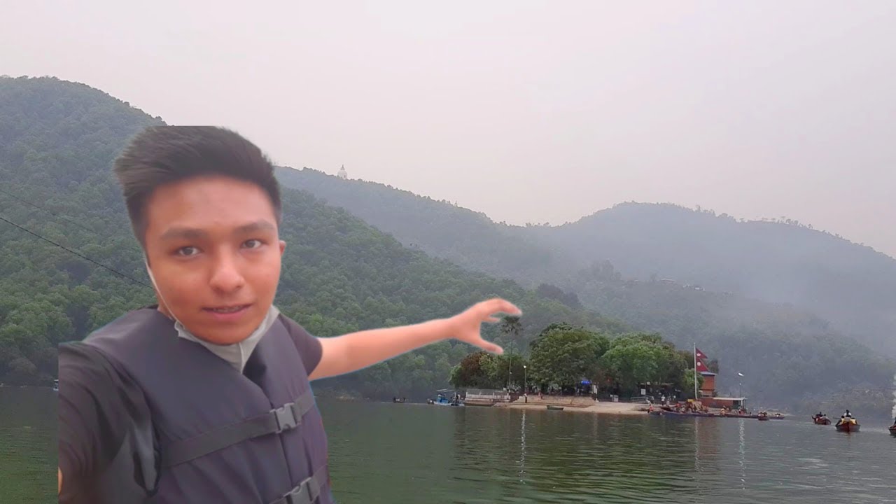 In the Middle of Fewa Lake TAL BARAHI Temple in Pokhara Nepal ...