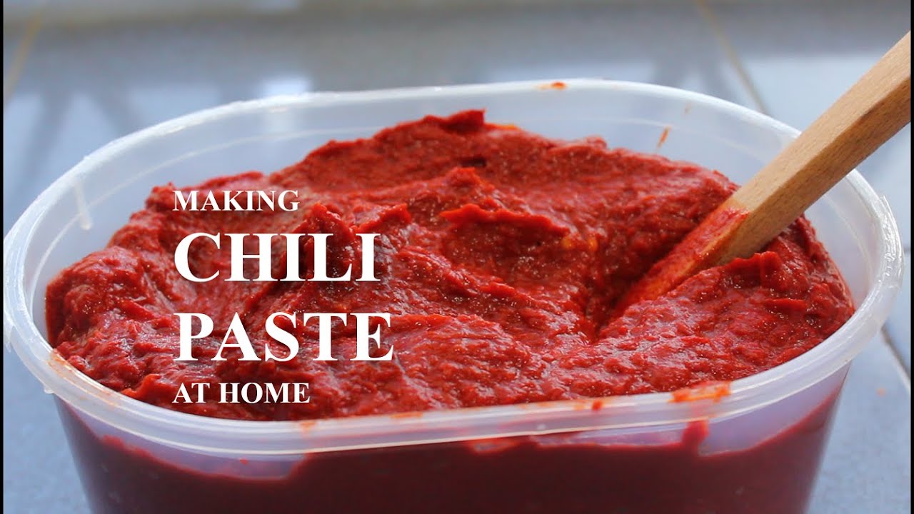 Step By Step On Making Your Own Chili Paste | Cara Buat Pes Cili - YouTube