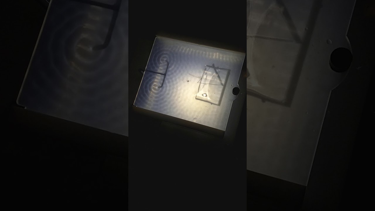 interference activity by in water by ripple tank - YouTube