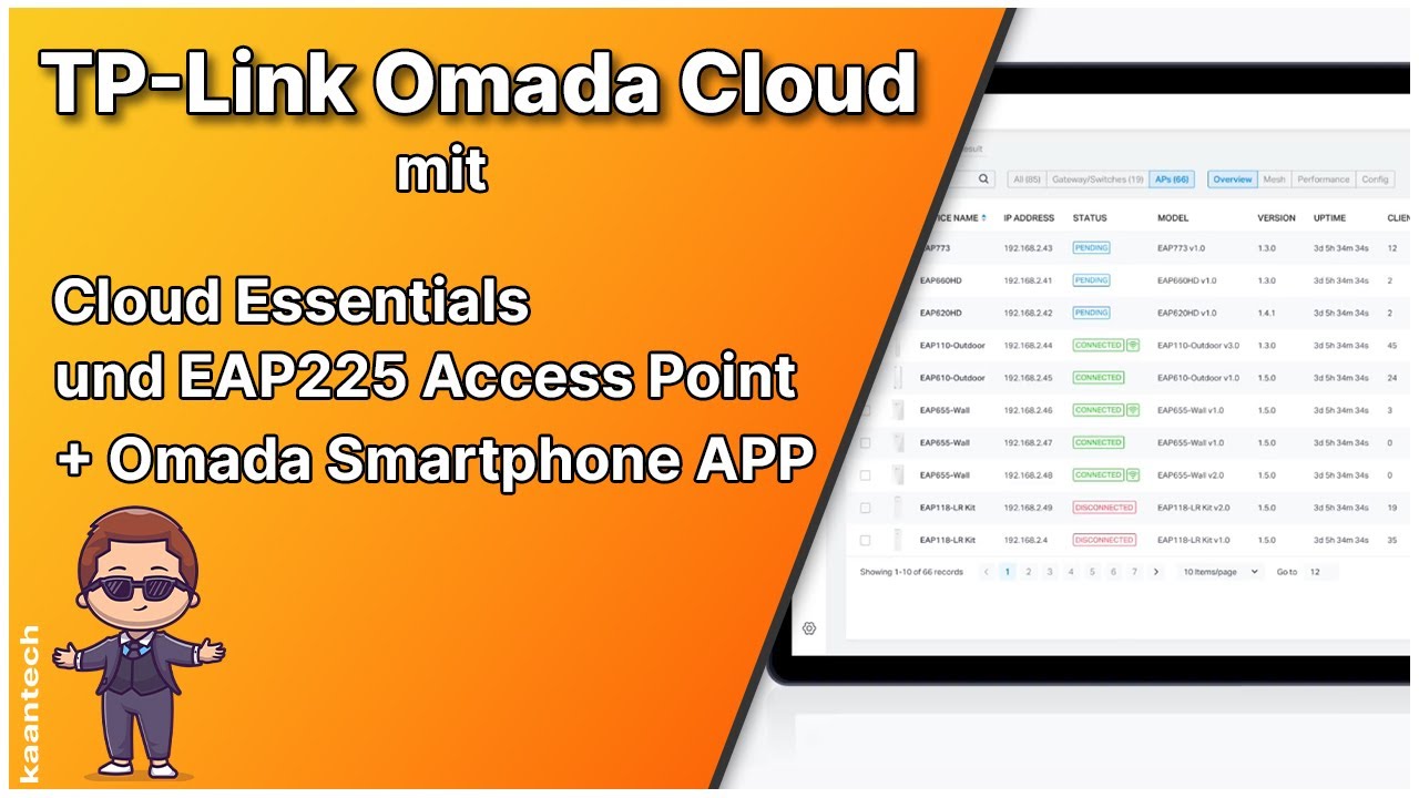 TP Link Omada Cloud Essentials - Mit TP Link EAP225 Outdoorf Access Point + Omada Smartphone APP ...