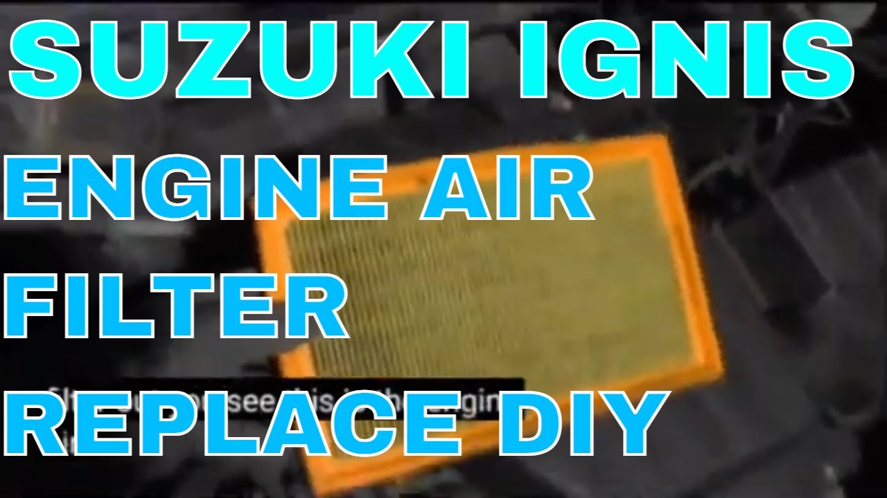 Suzuki Ignis engine air filter replace #CarGuruDIY - YouTube