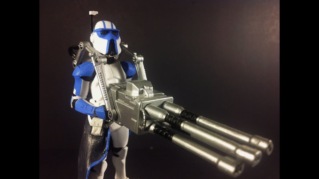 Clone Trooper (Heavy Gunner) - Action Figure Review - YouTube