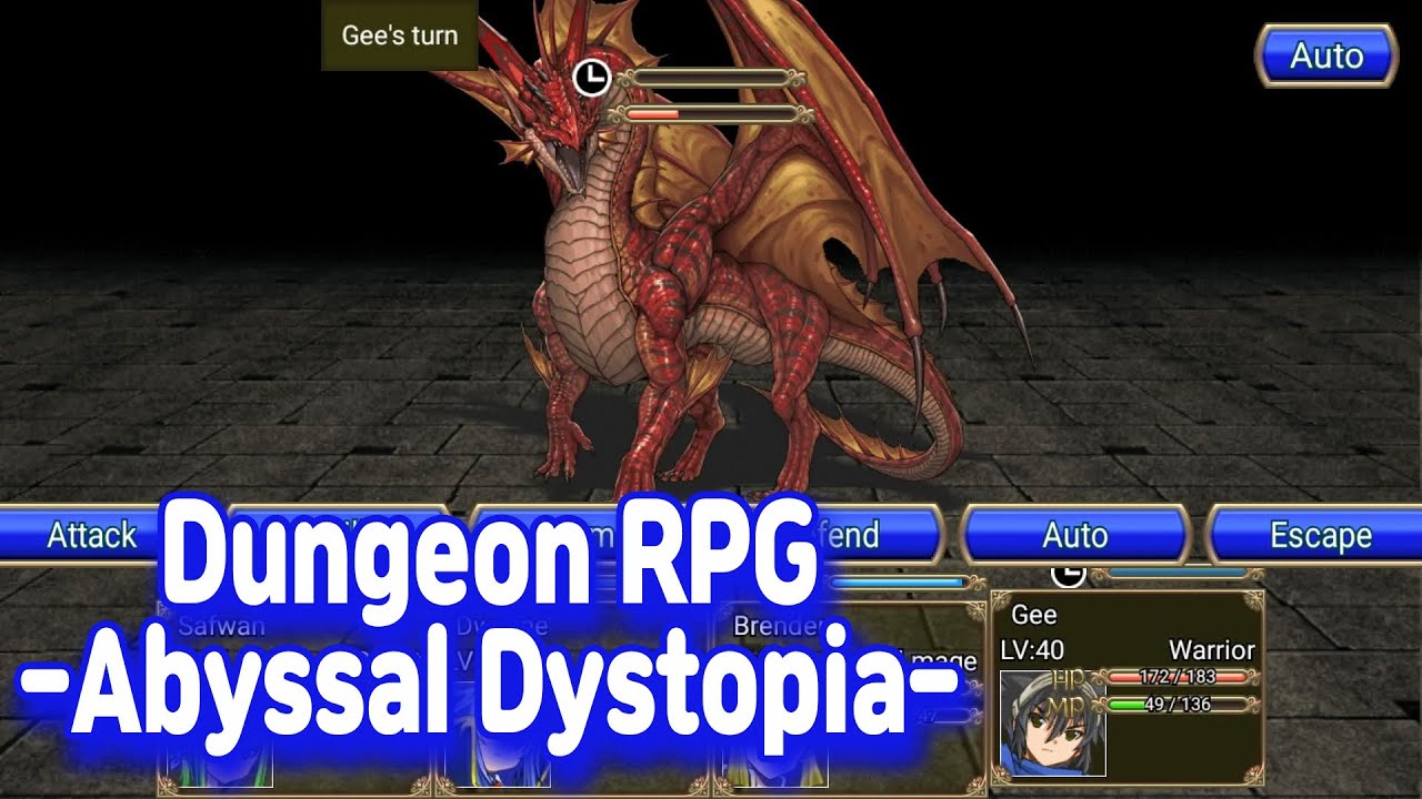 Dungeon RPG -Abyssal Dystopia- - 게임플레이 영상 [모바일게임] - YouTube
