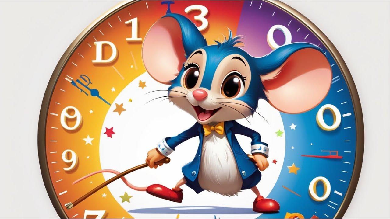 "Hickory Dickory Dock 🐭 | Catchy Clock Song & Nursery Rhyme for Kids ...
