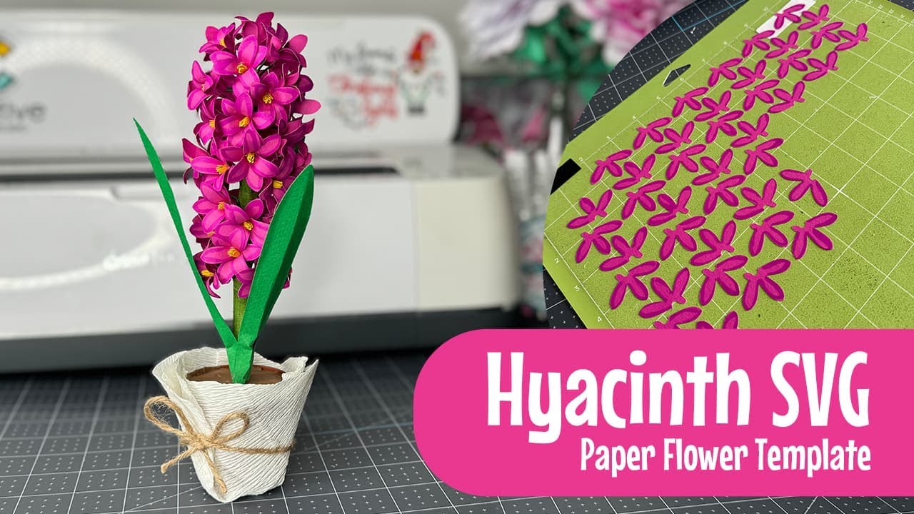 How to make DIY Paper Hyacinth Flower | Hyacinth SVG Template ...