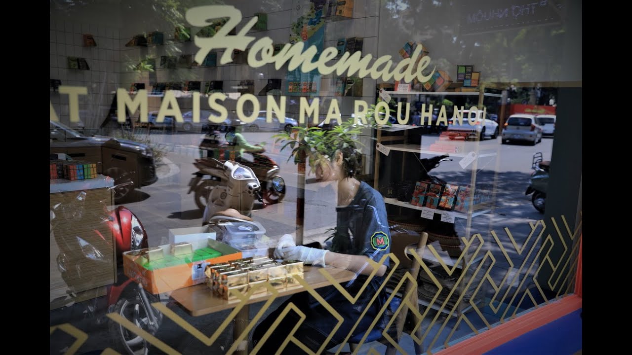 Vietnam chocolate factory in Hanoi. ร้านกาแฟน่านั่งใน ฮานอย " Maison ...