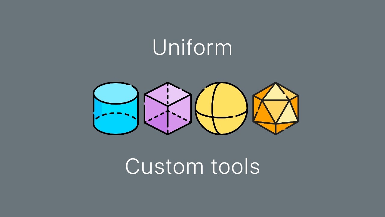 Uniform 3d editor || custom tools - YouTube