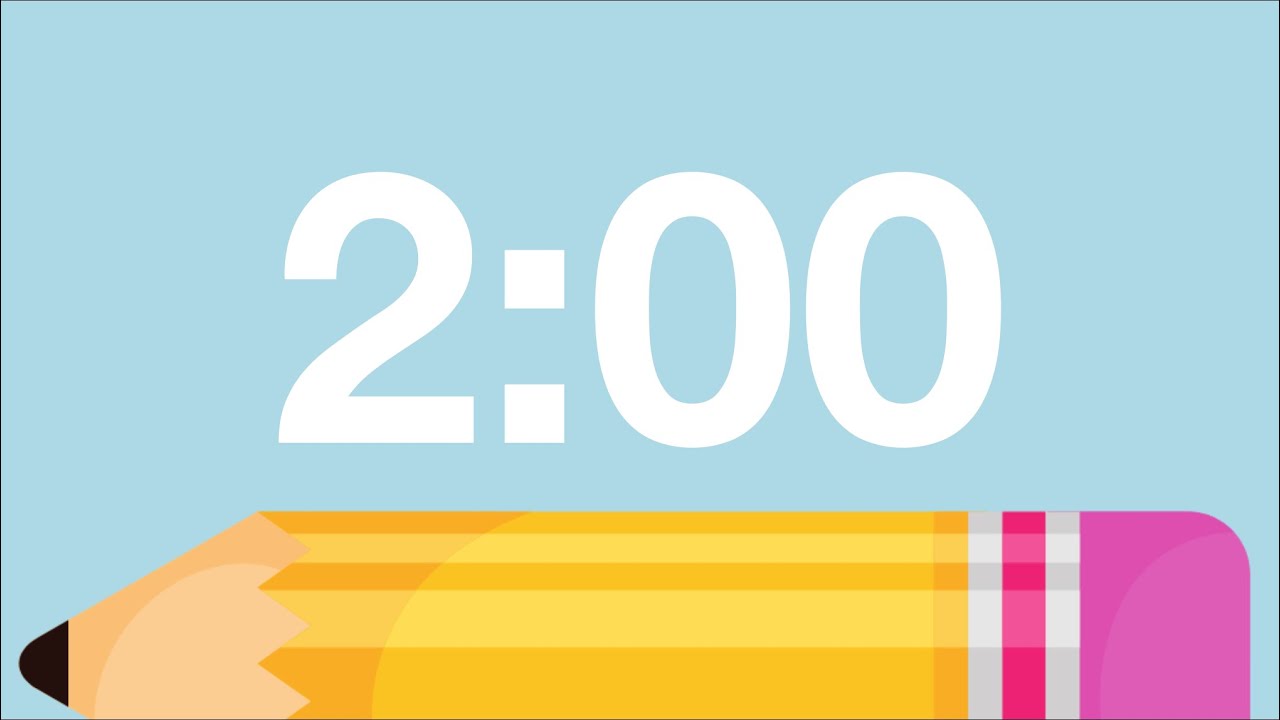 2 Minute Cute Back to School Timer (Chimes Alarm at End) - YouTube