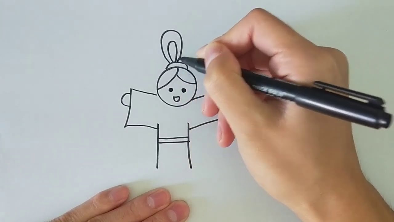 Creative simple strokes, using coins and h to draw the most lovely ...