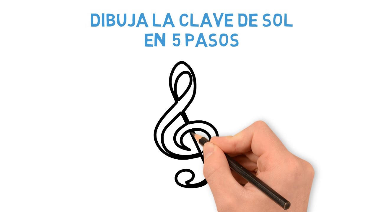 CÓMO DIBUJAR LA CLAVE DE SOL - YouTube