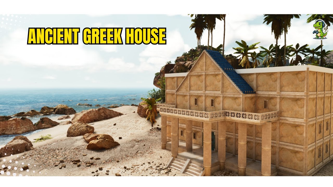 Ancient Greek House PVE | Build Tutorial | ARK: Survival Ascended # ...