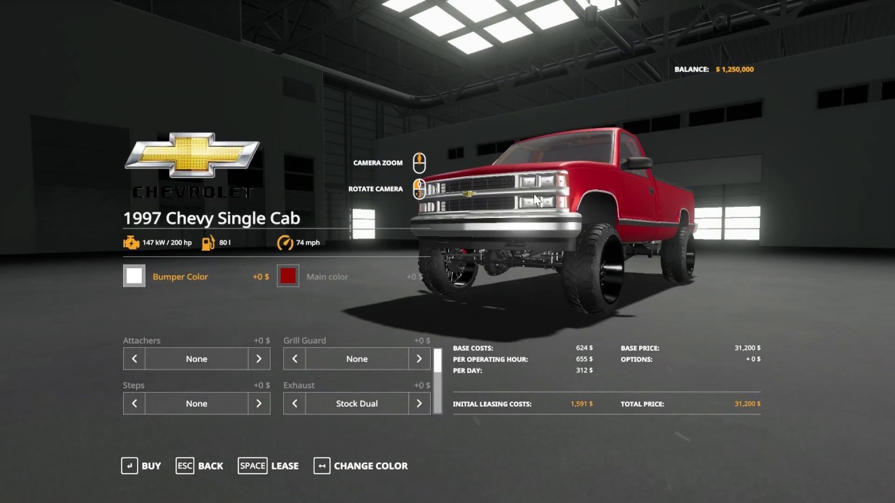FS19 1997 Chevy Regular Cab Mod - YouTube