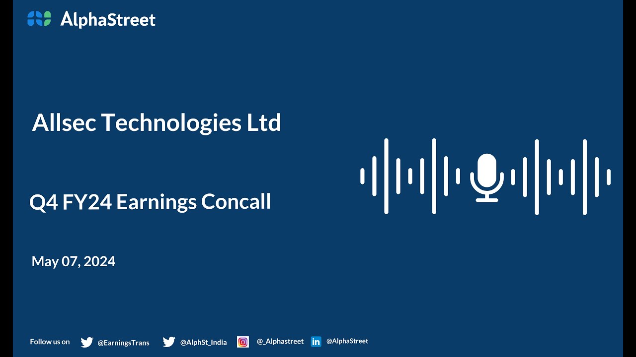 Allsec Technologies Ltd Q4 FY2023-24 Earnings Conference Call - YouTube