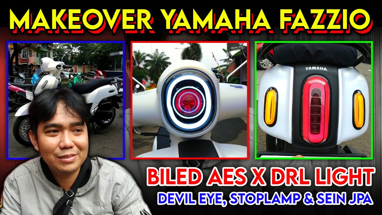 Modifikasi Biled Projie AES Yahama Fazzio milik Om Reno dari Tangerang ...